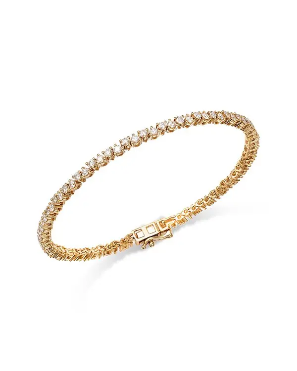 Bloomingdale'S Diamond Scatter Tennis Bracelet - Gold