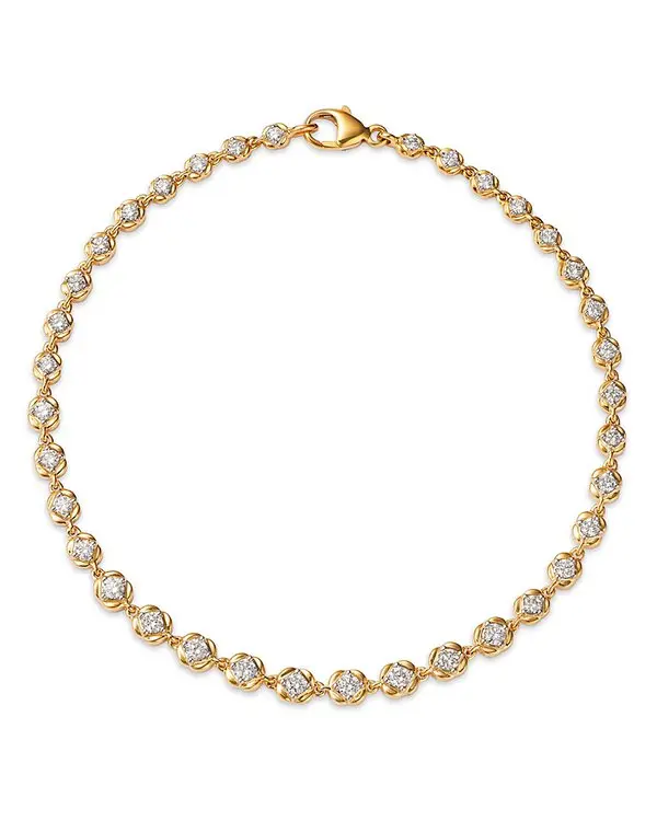 Bloomingdale'S Diamond Link Tennis Bracelet In 14k Yellow 1.0 Tcw - Gold