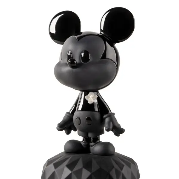 LLADRO Total Black Mickey Mouse Sculpture