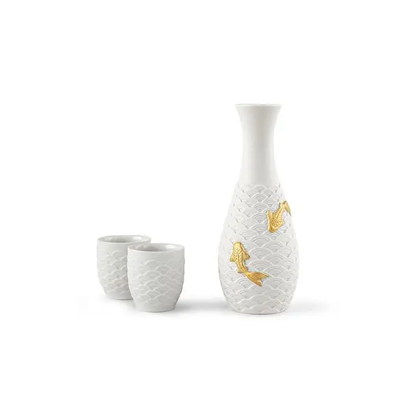 LLADRO Koi Sake Set - Multi