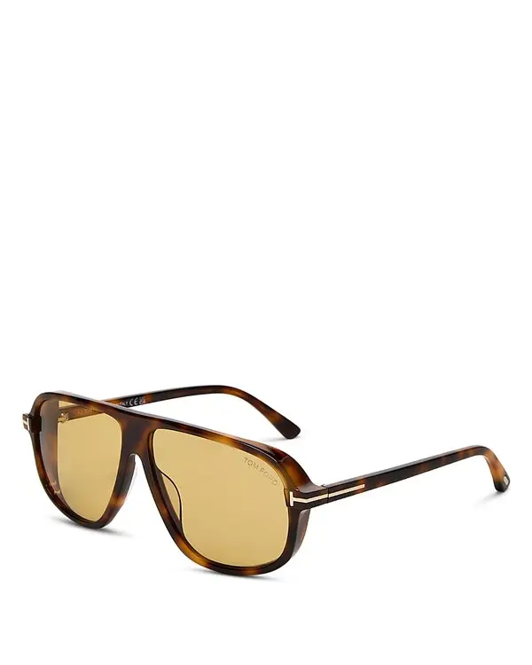 TOM FORD Pilot Sunglasses, 61mm - Brown