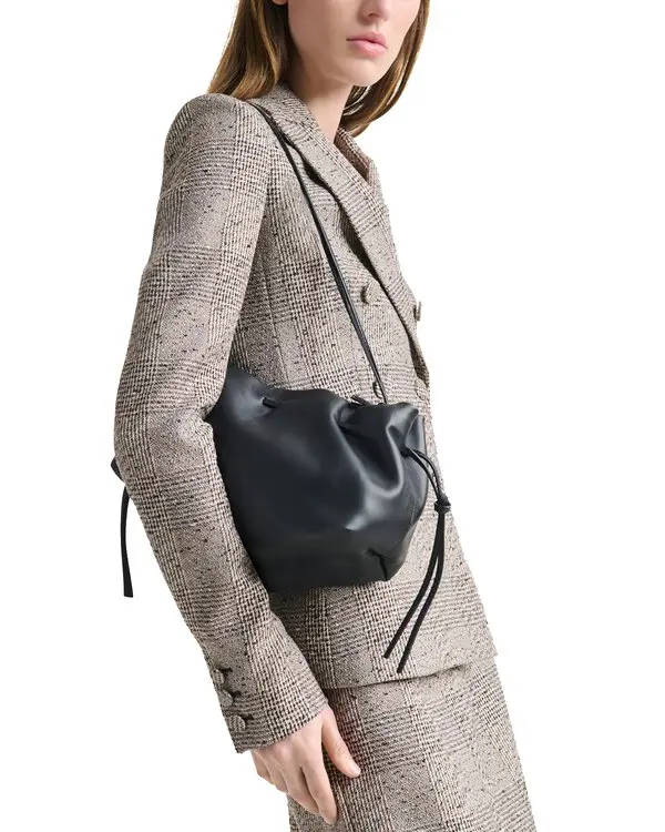 Altuzarra Leather Drawstring Clutch