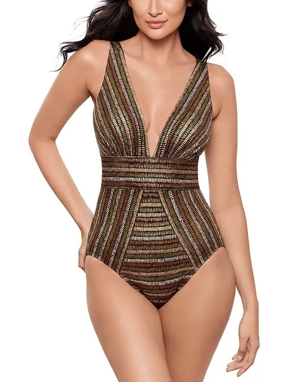 Miraclesuit Sparkle Sands Odyssey One-piece Swimsuit - Black/multi