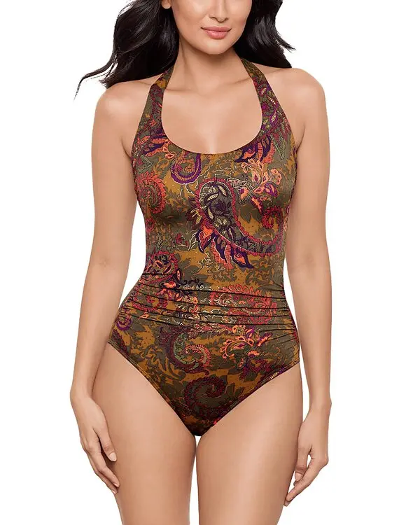 Miraclesuit Perissa Utopia Halter One Piece Swimsuit - Multi