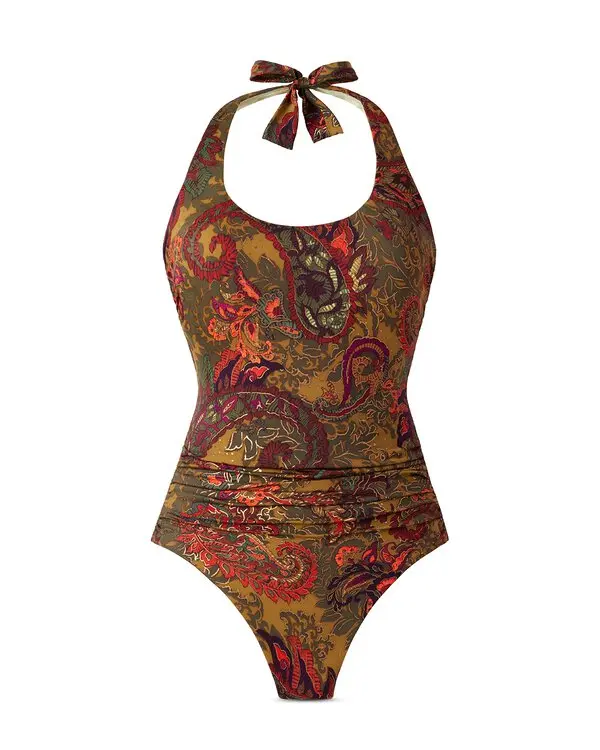 Miraclesuit Perissa Utopia Halter One Piece Swimsuit - Multi