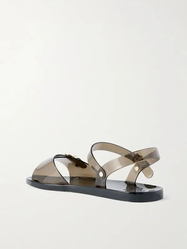 ANCIENT GREEK SANDALS Irini Recycled-pvc Slingback Sandals - Black
