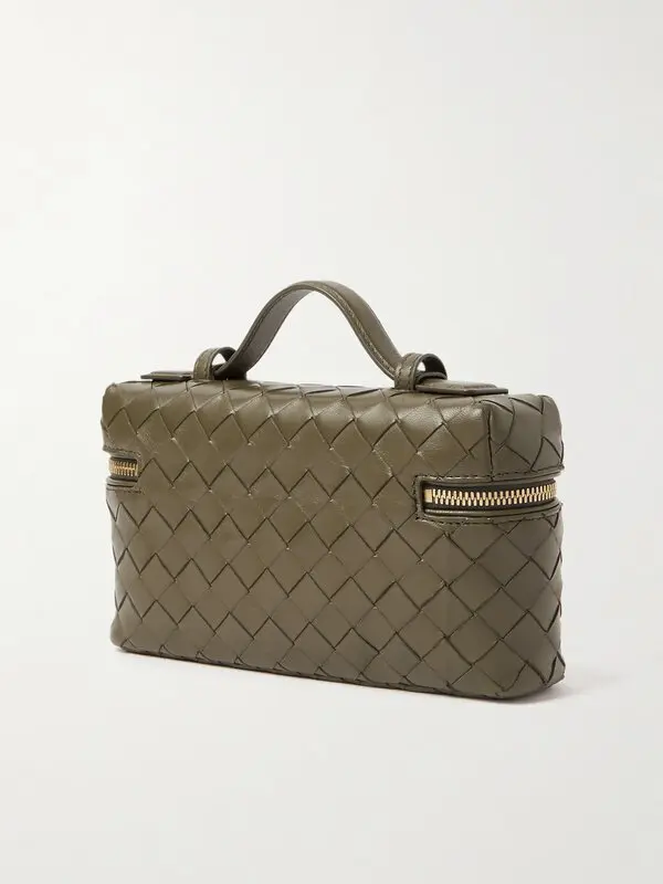 Bottega Veneta Intrecciato Leather Tote - Green