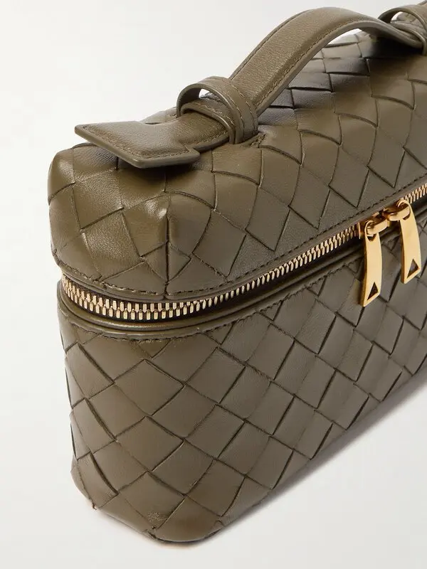 Bottega Veneta Intrecciato Leather Tote - Green