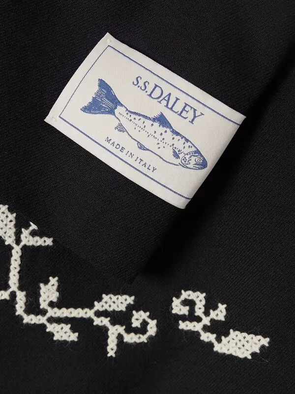 S.S.DALEY Embroidered Wool Jacket