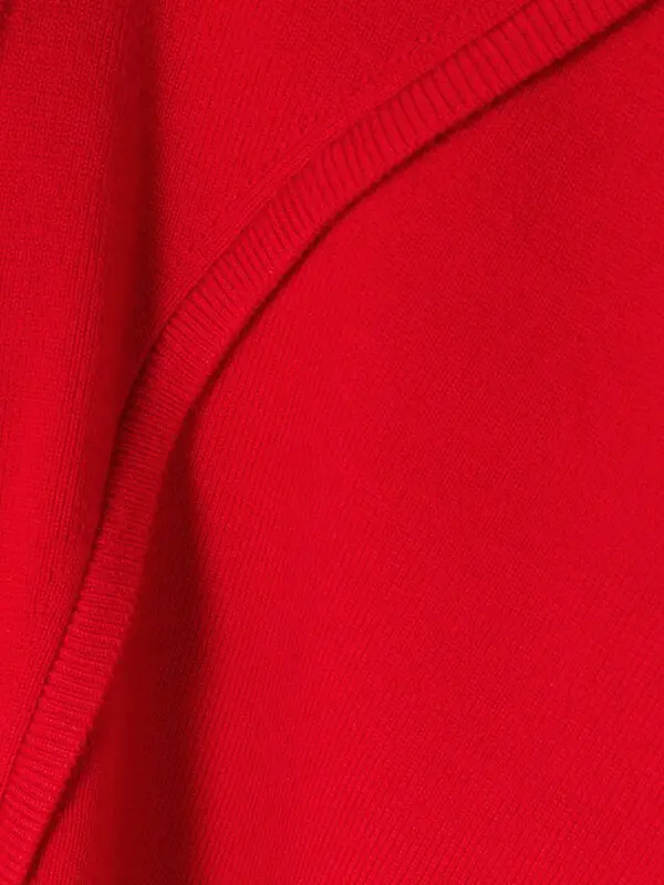 Victoria Beckham Paneled Merino Wool-blend Zip-up Hoodie