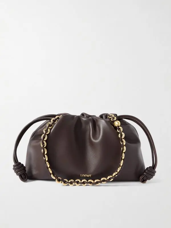 Loewe Flamenco Medium Clutch - Brown