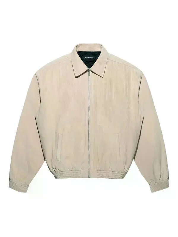 MAINLESS Corduroy Zip-up Jacket - Neutrals