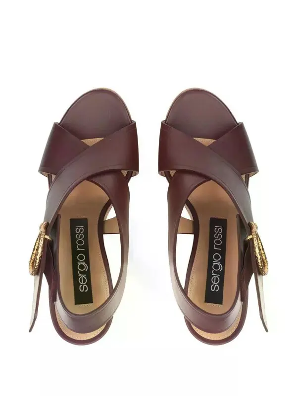 SERGIO ROSSI 75mm Sea Scale Sandals