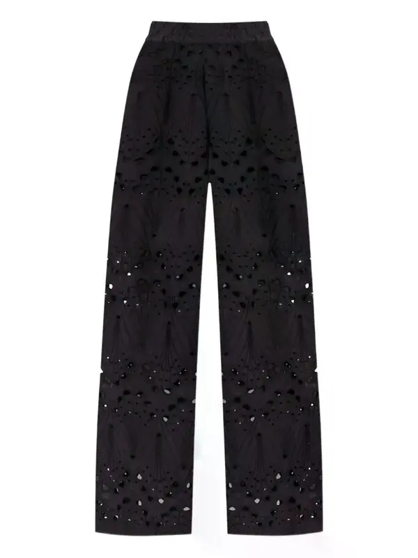 GESTUZ Embroidered Wide-leg Trousers
