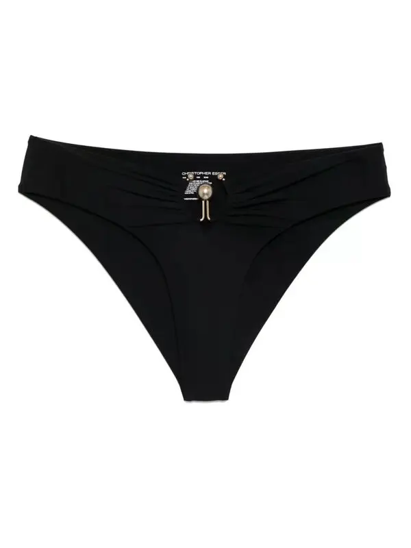 Christopher Esber Ruched High Brief - Black