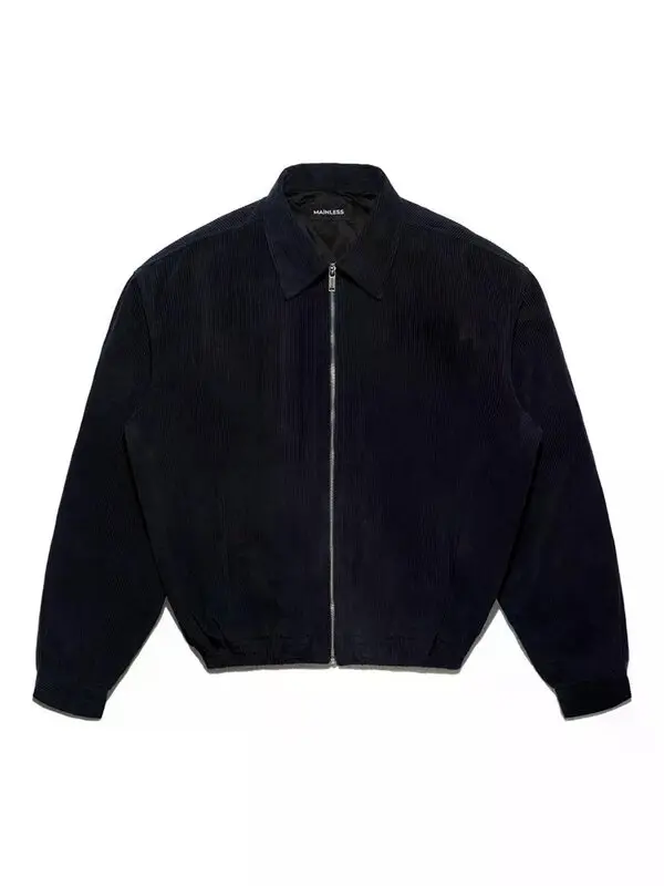 MAINLESS Corduroy Zip Jacket - Blue