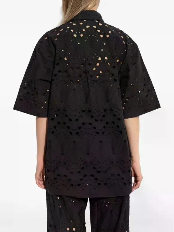 GESTUZ Cotton Embroidered Shirt