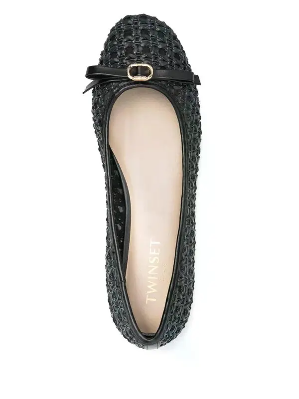 TWINSET Leather Ballet Flats
