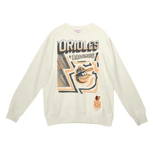 Mitchell & Ness Baltimore Orioles Sidewalk Sketch Pullover Hoodie