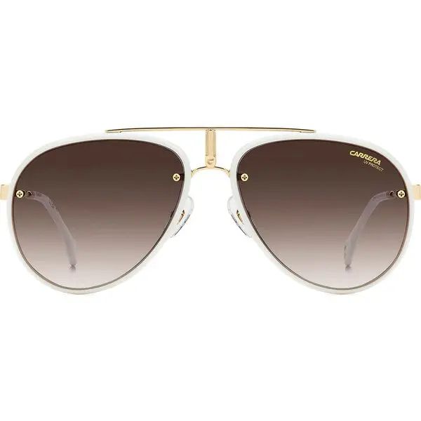 Carrera Eyewear Glory 58mm Pilot Sunglasses - Gold Ivory