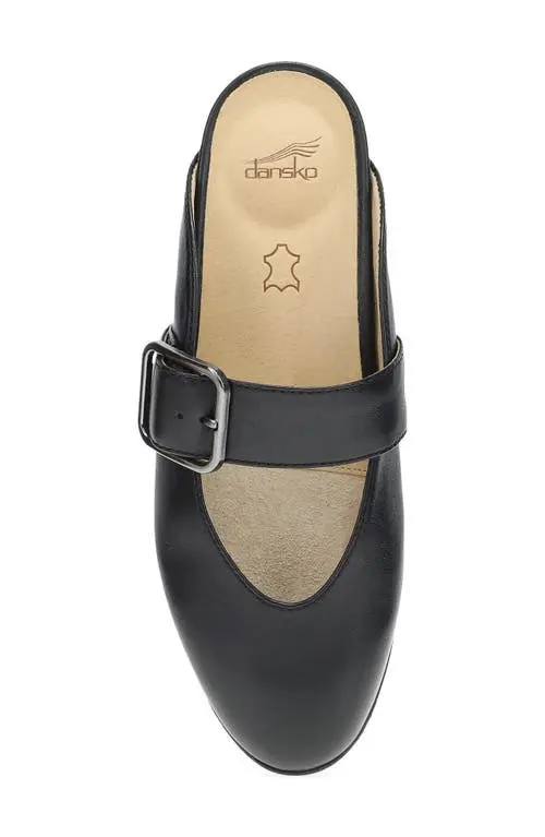 Dansko Lotus Mary Jane Mule - Black Nappa