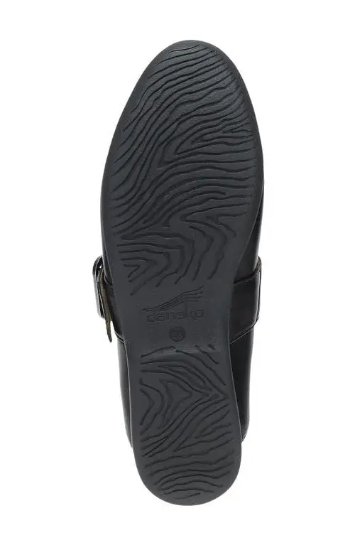 Dansko Lotus Mary Jane Mule - Black Nappa