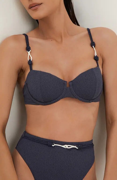 VIX PAULA HERMANNY Firenze Alba Nissi Underwire Bikini Top - Blue