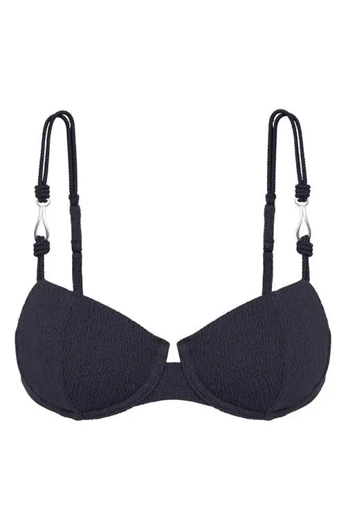 VIX PAULA HERMANNY Firenze Alba Nissi Underwire Bikini Top - Blue