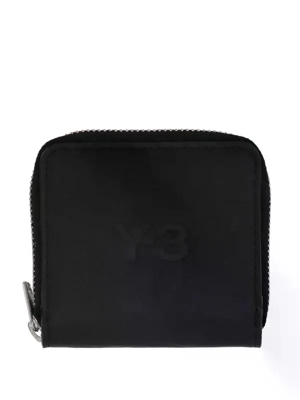 Y3 Logo-debossed Leather Wallet - Black