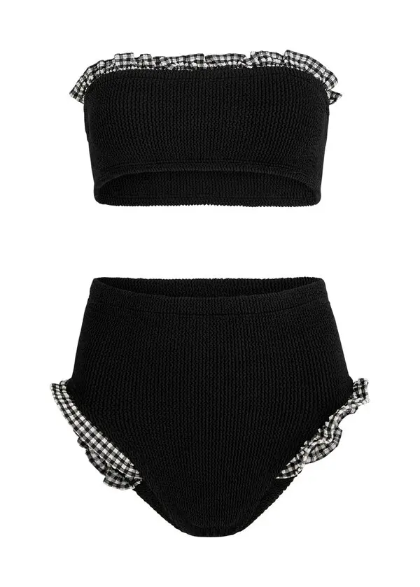 Hunza G Peggy Ruffle-trimmed Bikini