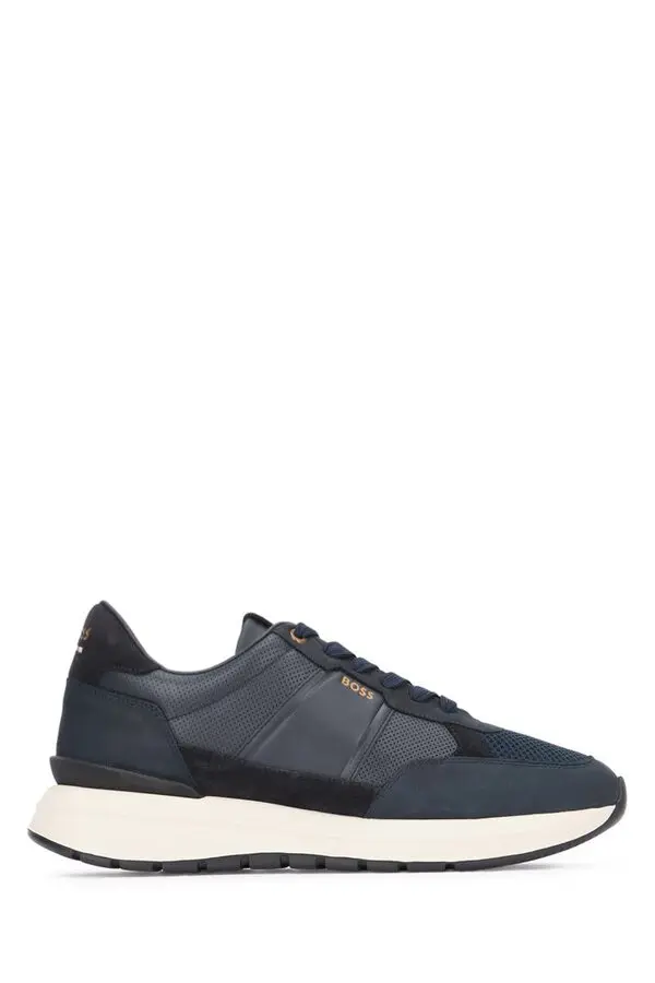 BOSS Leather Loafers - Darkblue