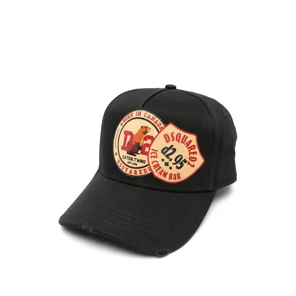 Dsquared2 Logo Patch Baseball Cap - Black