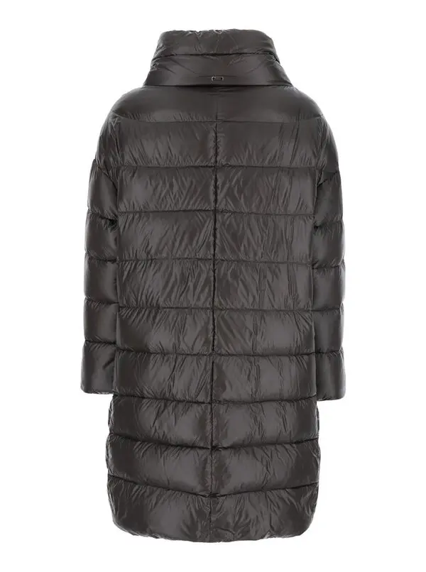 Herno Matilde Down Jacket With Mock Neck And Welt Pockets - Grey