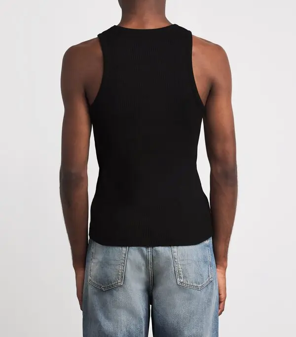 AGOLDE Ribbed Viggo Tank Top - Black