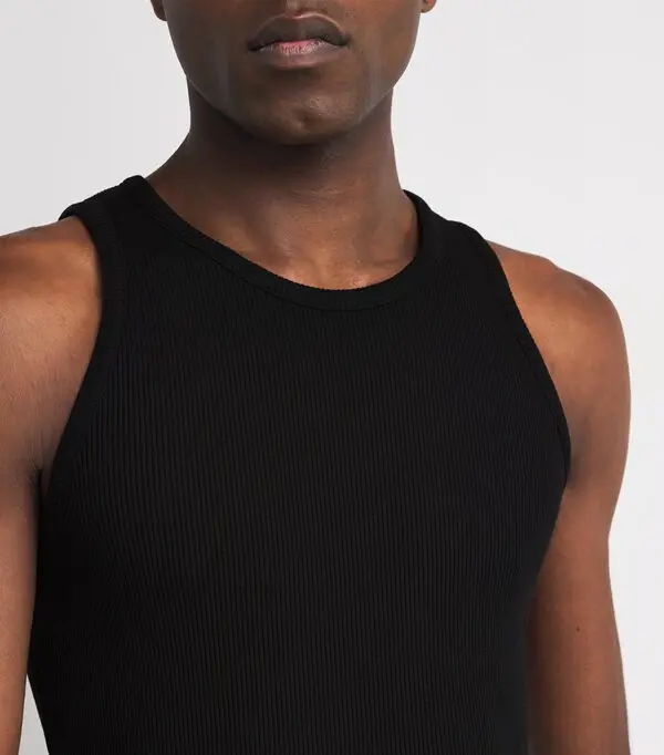 AGOLDE Ribbed Viggo Tank Top - Black