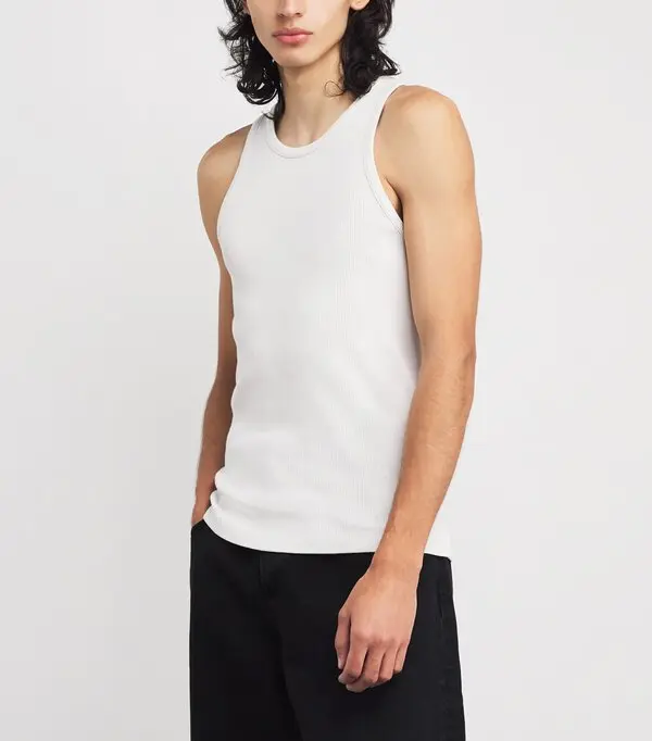 AGOLDE Ribbed Viggo Tank Top - Grey