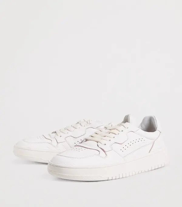 Eleventy Deerskin Lace-up Sneakers