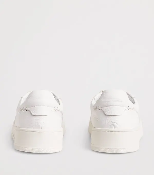 Eleventy Deerskin Lace-up Sneakers