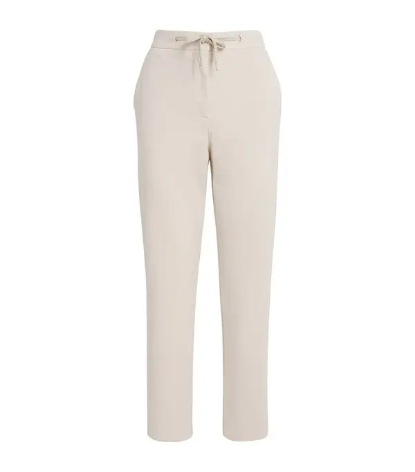 Eleventy Cotton-blend Drawstring Trousers