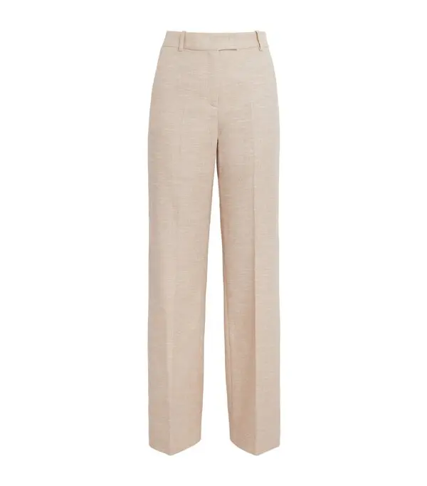 Eleventy Cotton-blend Straight Trousers