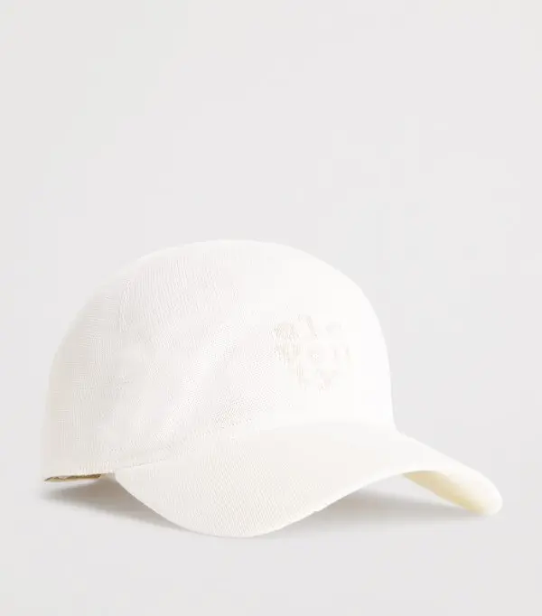 Eleventy Cotton-blend Logo Baseball Cap - Ivory