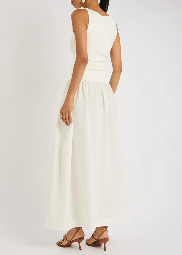 soft knit midi dress SEROYA Wisteria Gown in Grey main image 1