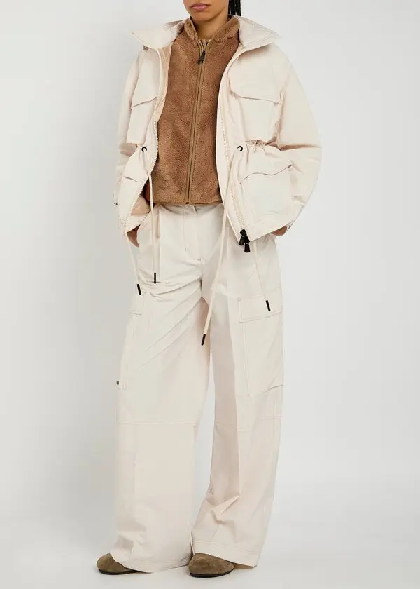 Moncler Nimba Padded Shell Jacket - Ivory