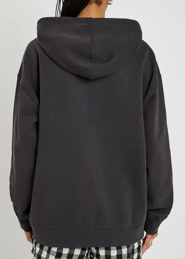 GANNI Printed Hooded Cotton Sweatshirt