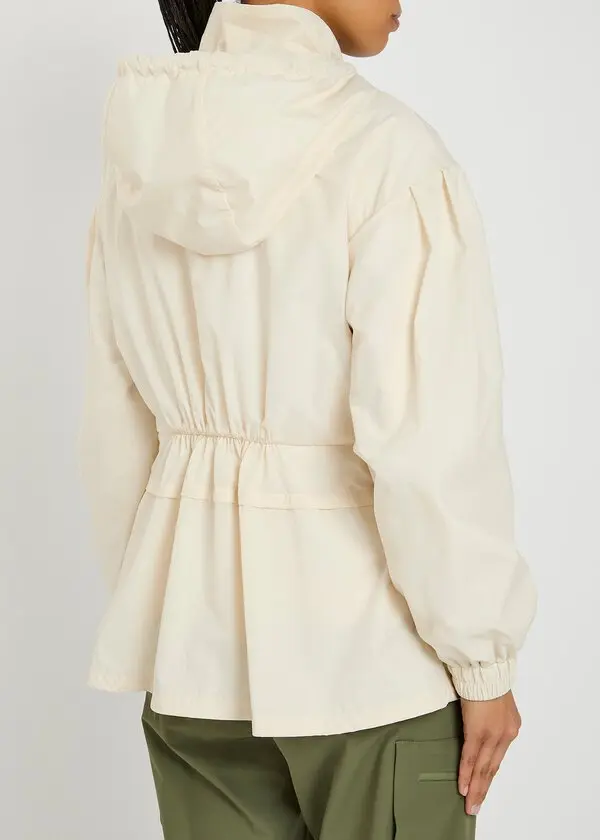 Moncler Vabre Pintuck Shell Jacket - Ivory