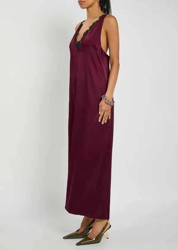Stella McCartney Satin Maxi Slip Dress