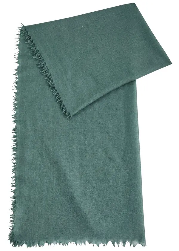 Denis Colomb Summer Breeze Cashmere Scarf - Green