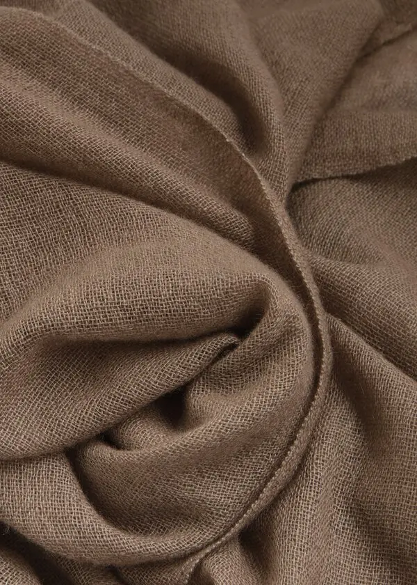 Denis Colomb Ring Cashmere Scarf - Beige