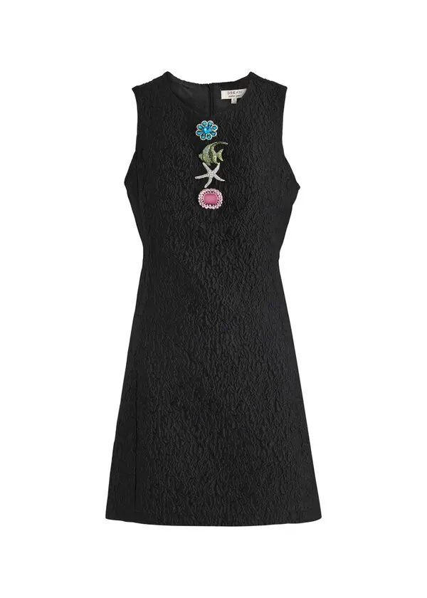 SISTER JANE Fine Catch Cloqué Mini Dress