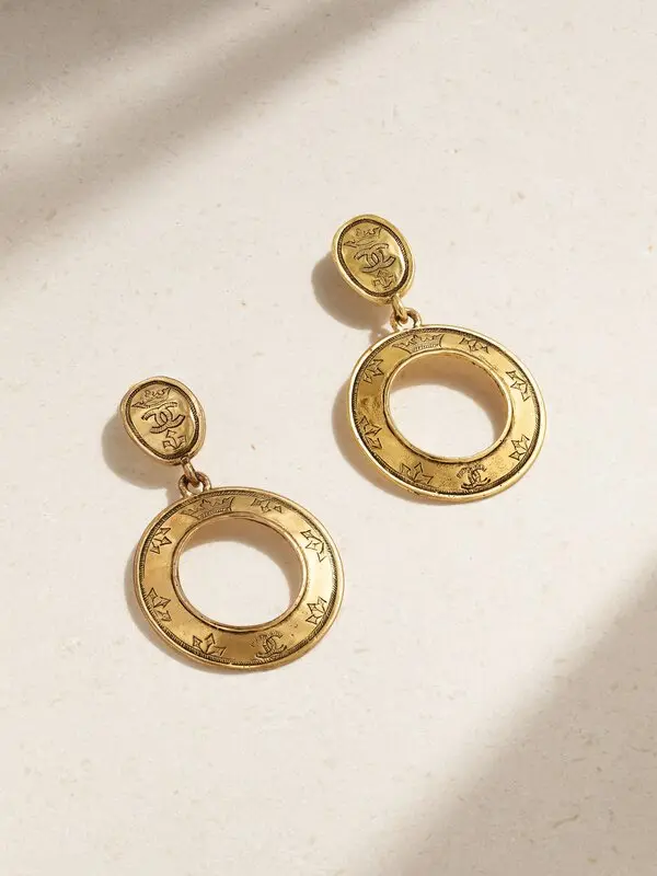 Chanel Plated Clip Earrings - Gold